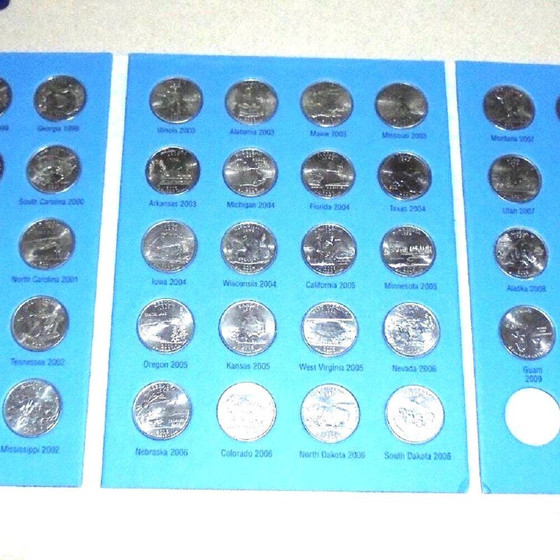 Complete Set of State Quarters - Etsy