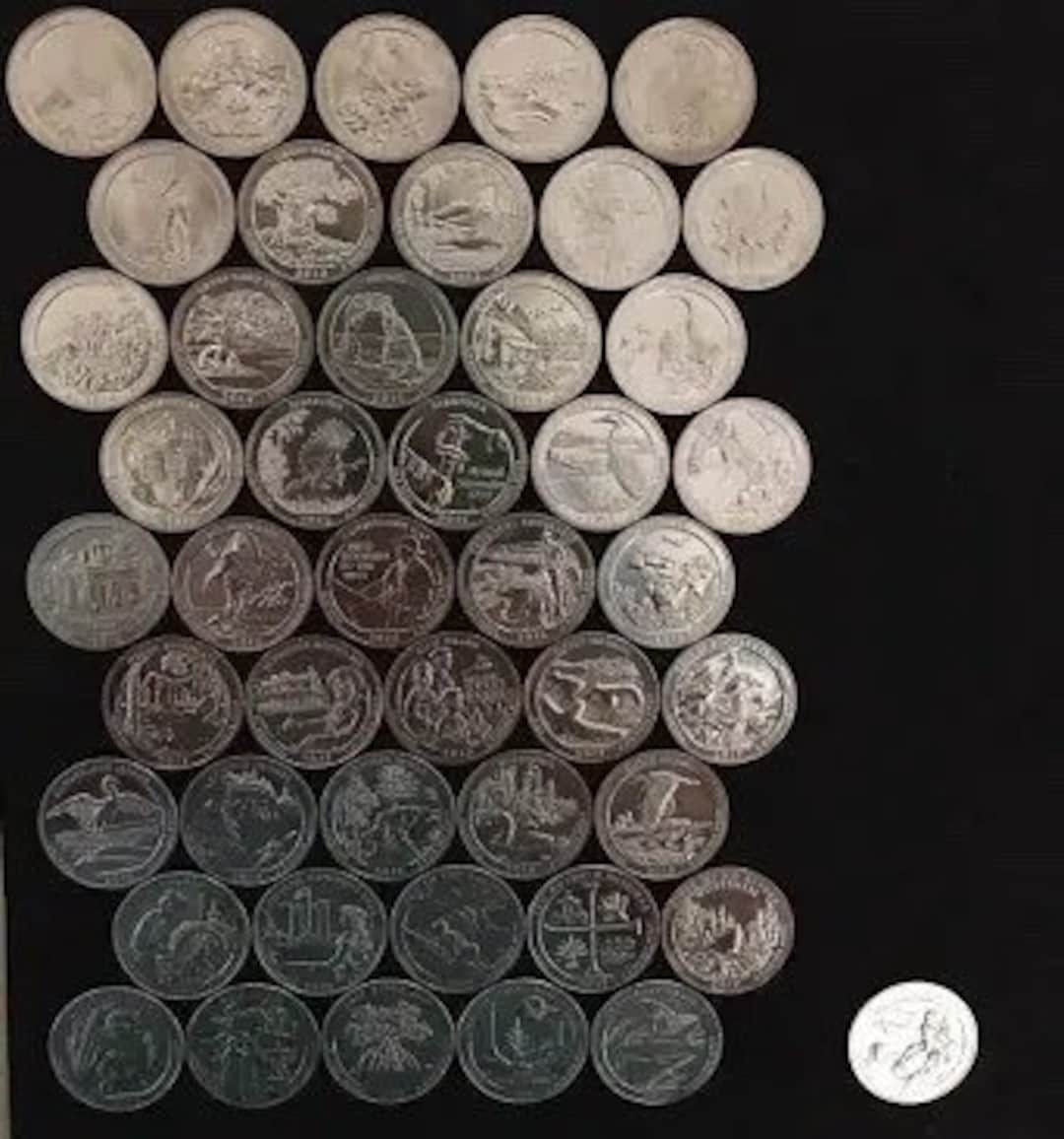 2012 to 2021 S Mint National Park Quarter Set ATB - Complete 46 Clad ...