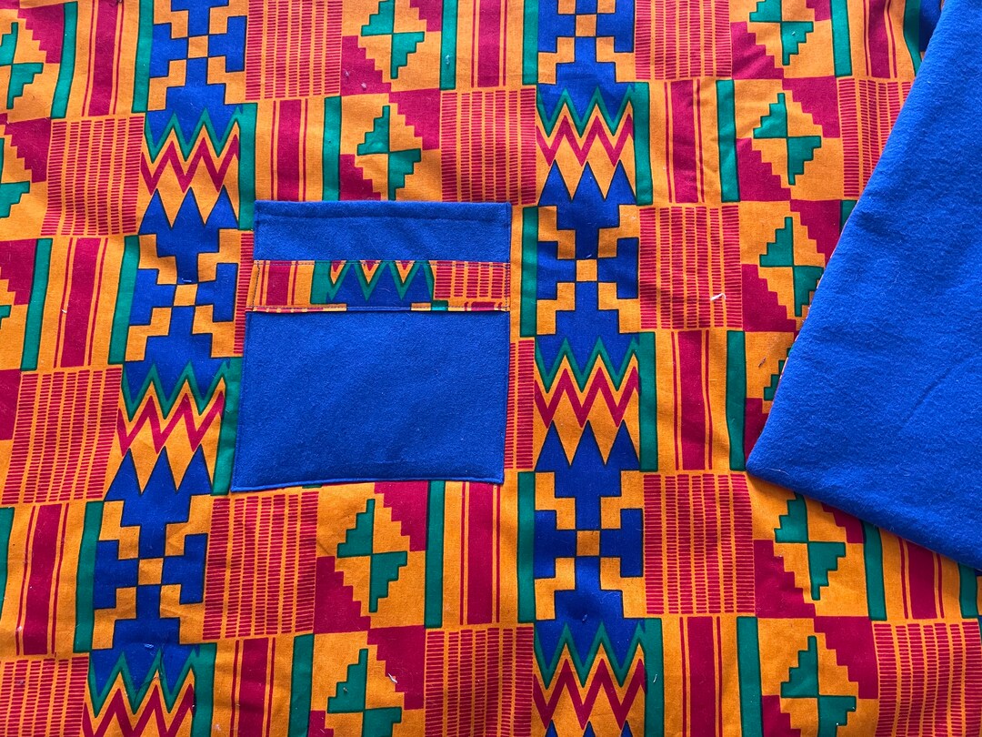 Black History Month African Kente Cloth Throw With Pocket - Etsy