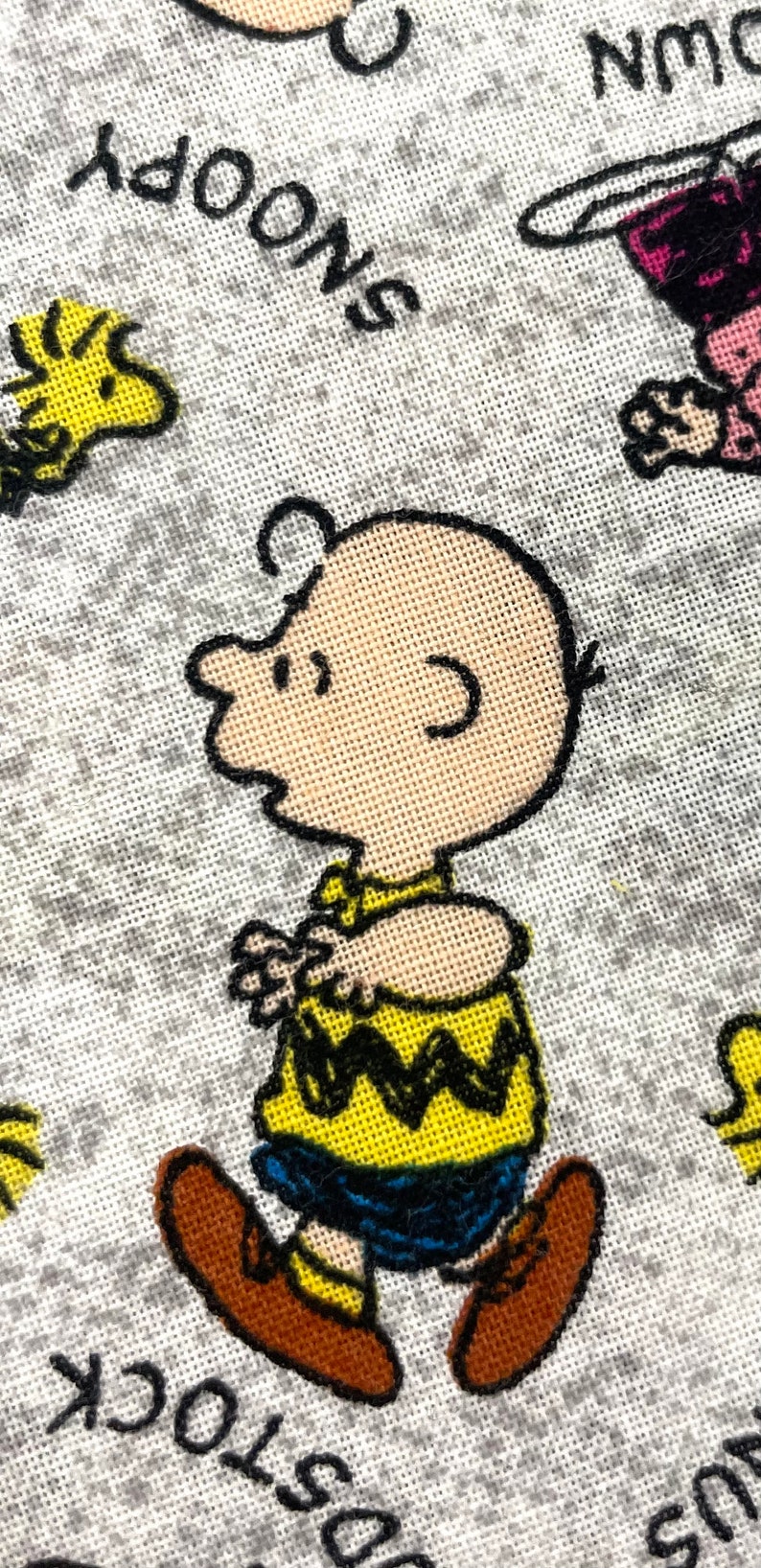 Handmade Peanuts Reversible Blanket and Gift: Soft Cotton & Flannel ...