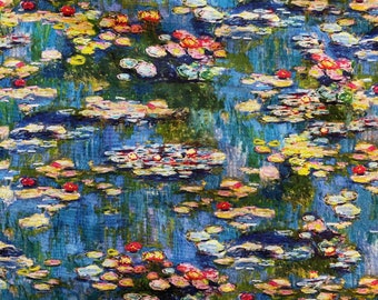 Monet Flower Garden Lap Quilt, Wall Hanging, Mother's Day Gift 41 X 41 ...