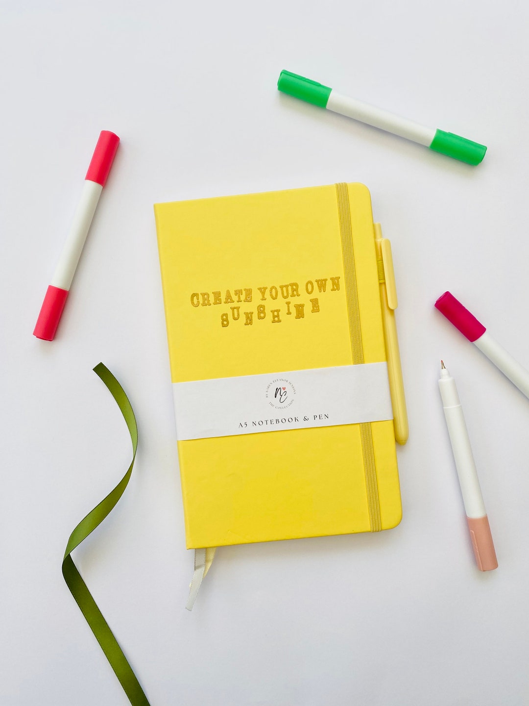 Sunshine Notebook, Create Your Own Sunshine, Yellow, Gifts for Her ...