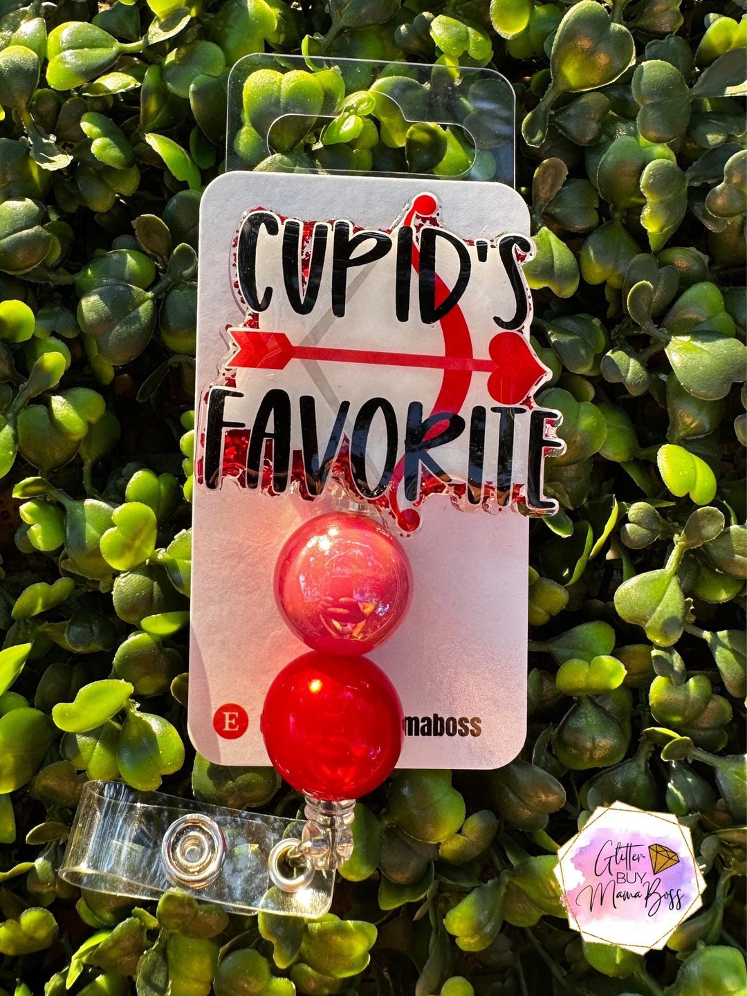 Valentine Cupid's Favorite Badge Nurse Badge Reel Office Badge Reel ...