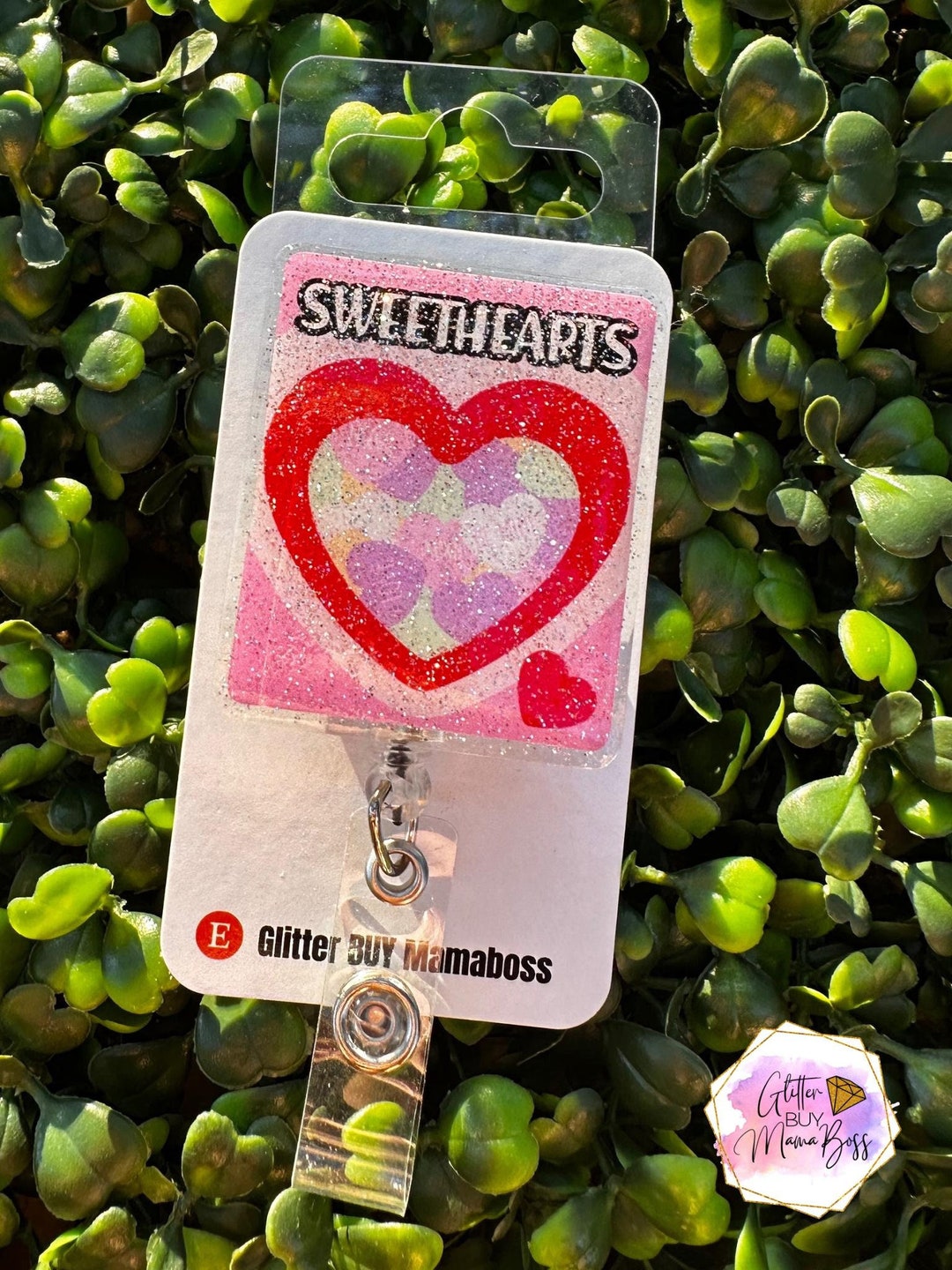 Valentine Sweetheart Candy Badge Nurse Badge Reel Office Badge Reel ...