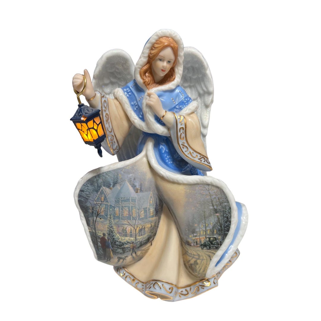 Thomas Kinkade Angel of Light Illuminated - Etsy