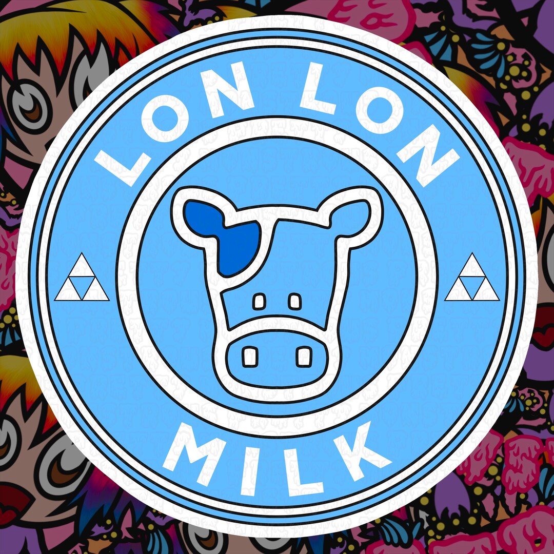 Lon Lon Milk, Water Resistant Sticker - Etsy