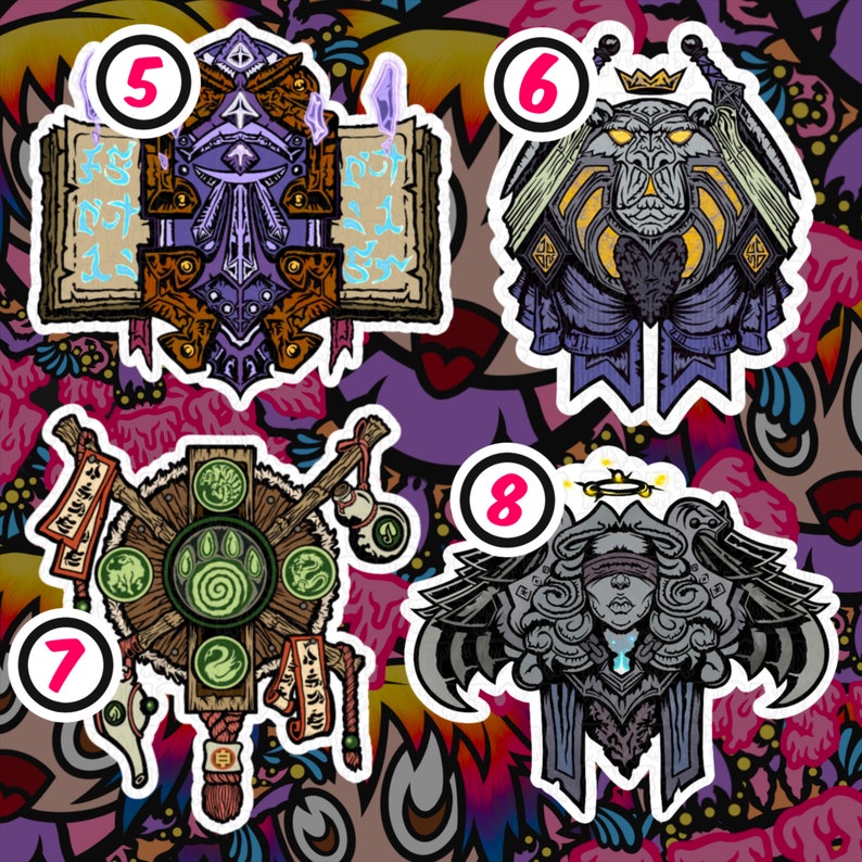 Class Crests Stickers, Water Resistant Stickers - Etsy