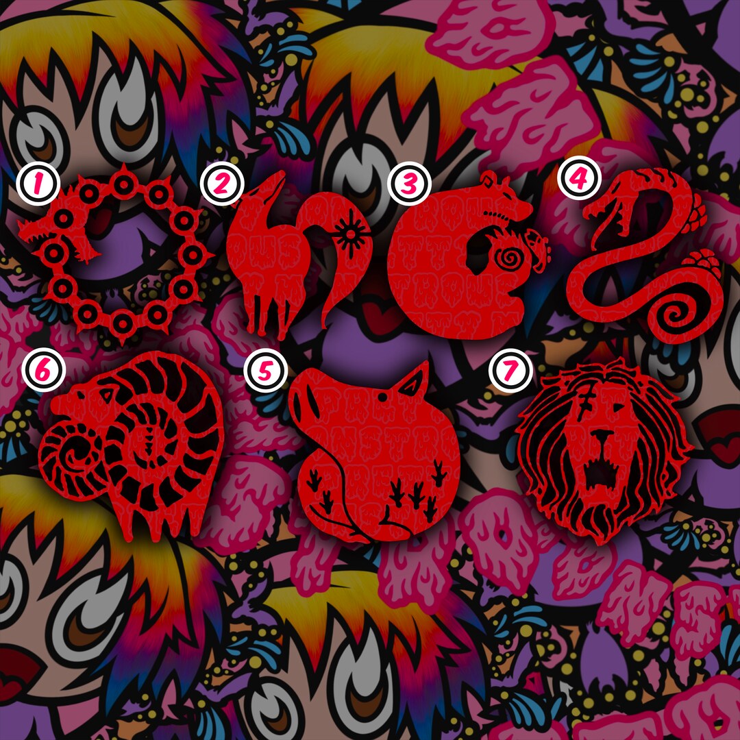 Deadly Sins Stickers, Permanent Vinyl Decal, Waterproof, UV Resistant ...