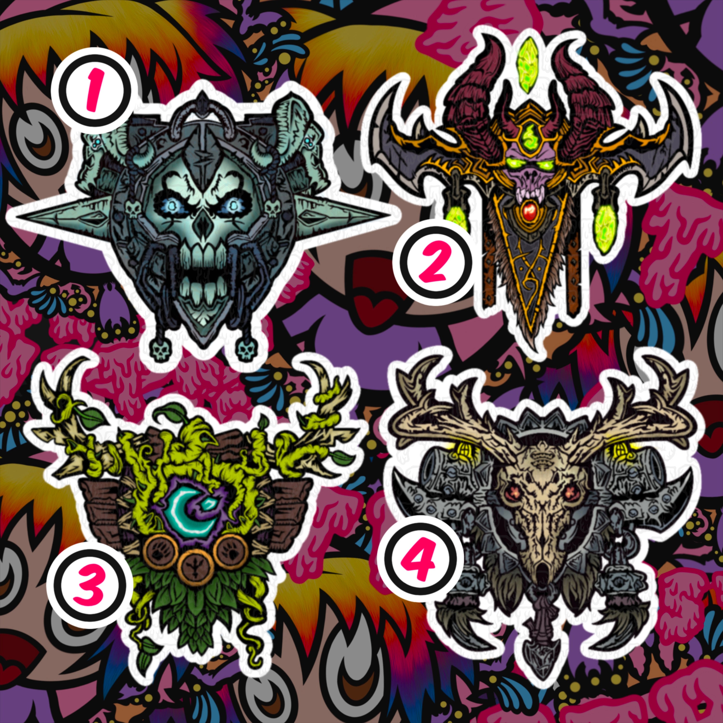 Class Crests Stickers, Water Resistant Stickers - Etsy