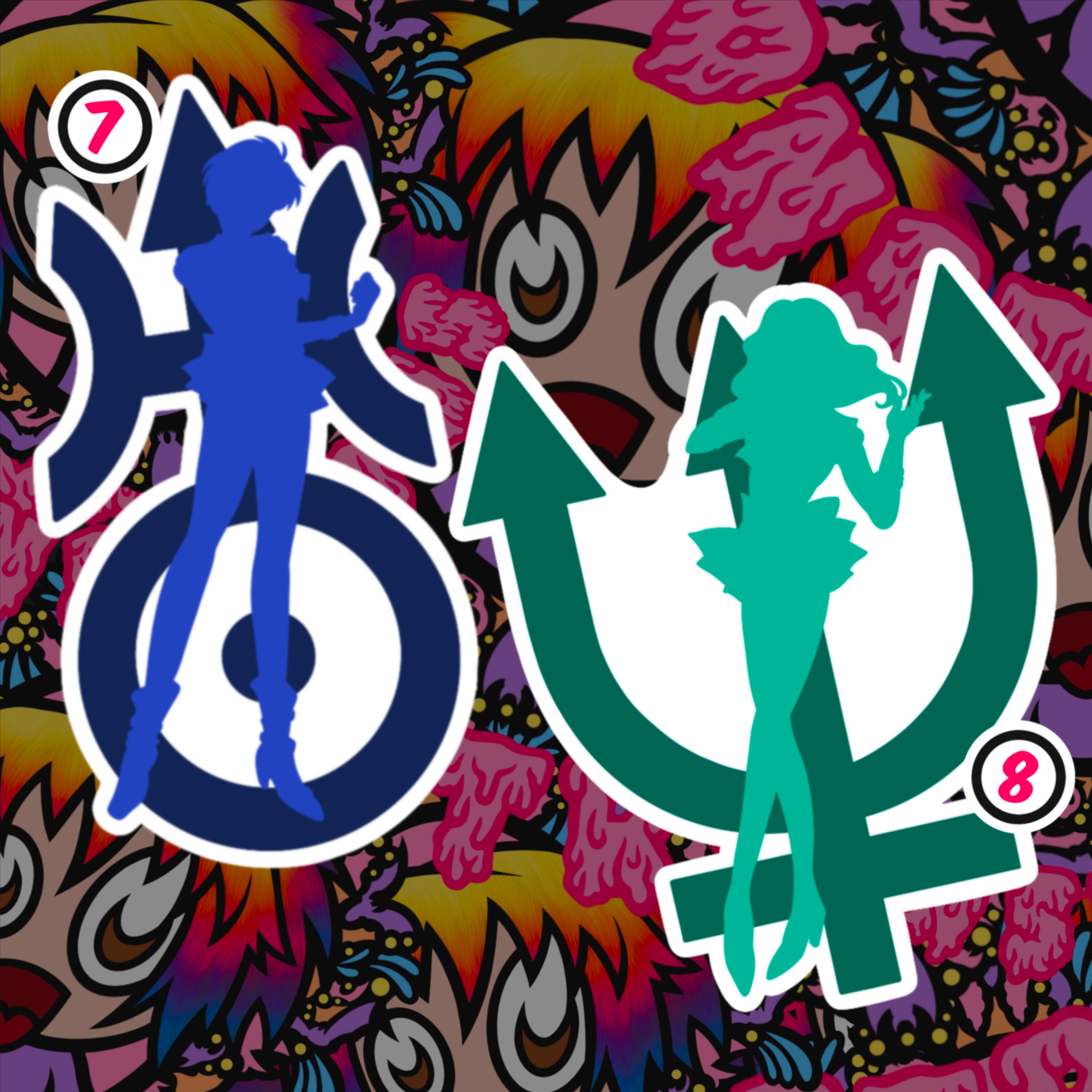 Sailor Guardian Stickers, Water Resistant Stickers - Etsy