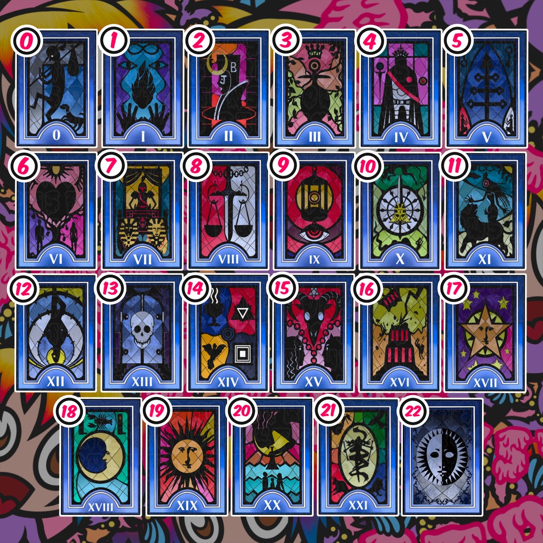Arcana Tarot Cards, Water Resistant Stickers - Etsy