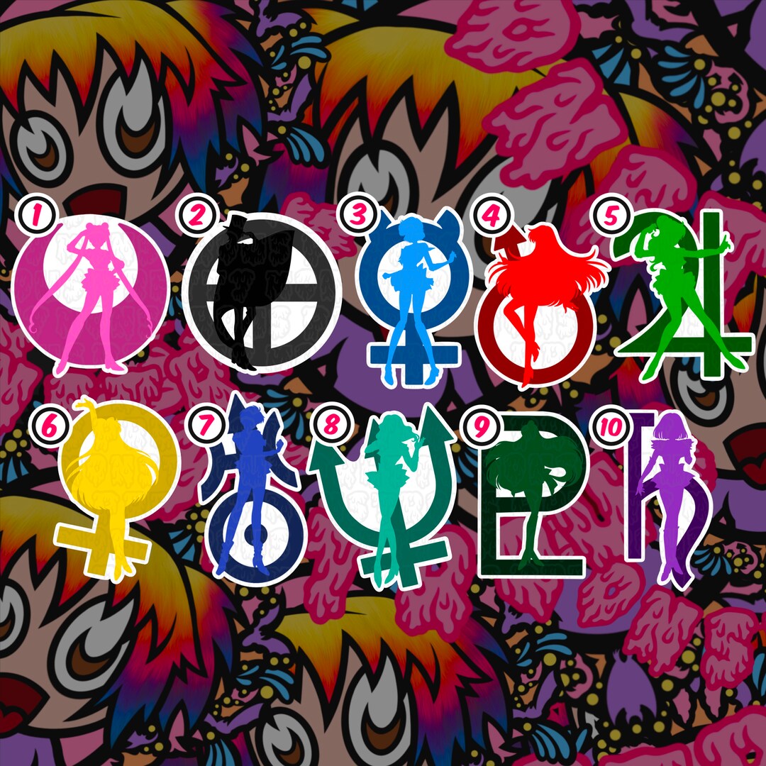Sailor Guardian Stickers, Water Resistant Stickers - Etsy