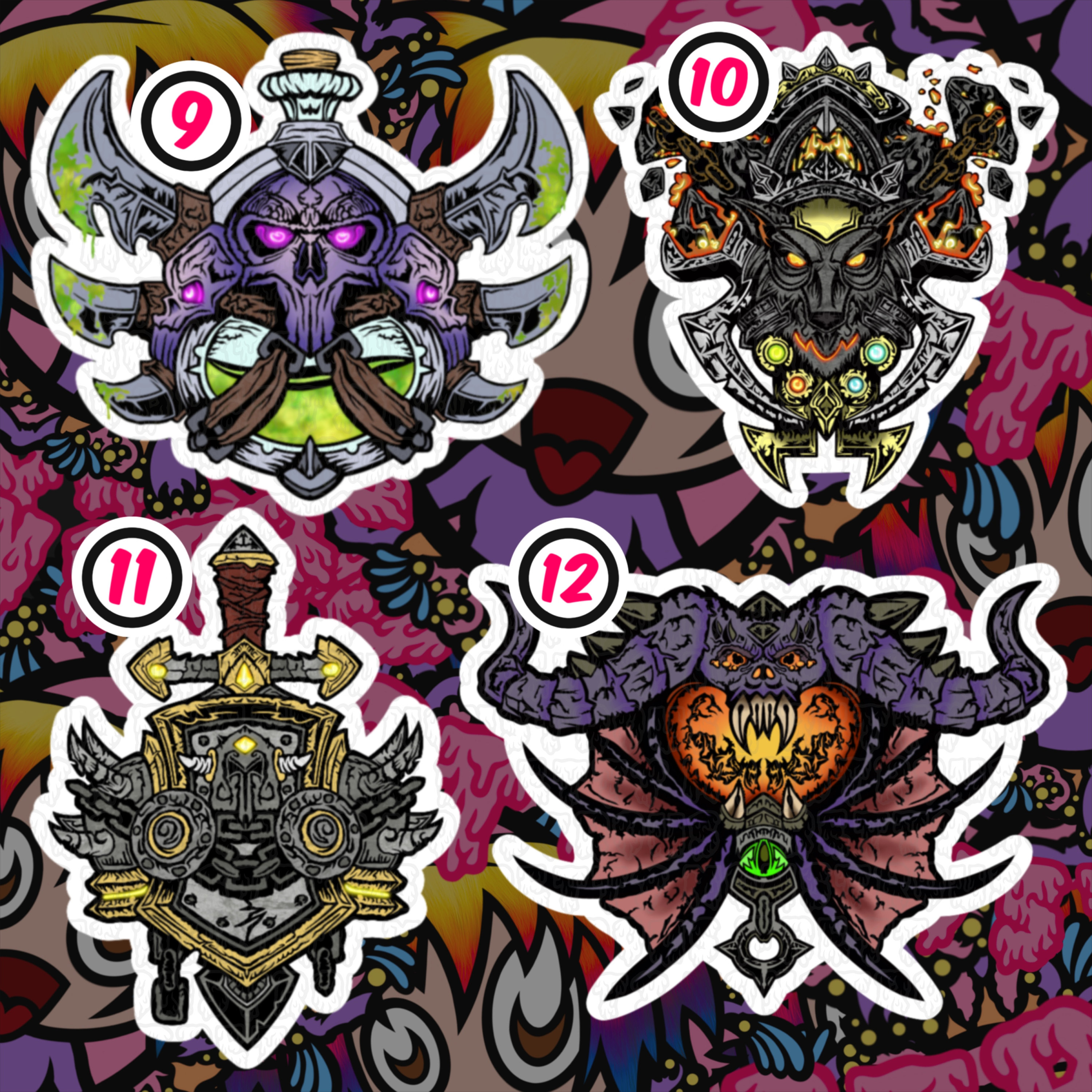 Class Crests Stickers, Water Resistant Stickers - Etsy