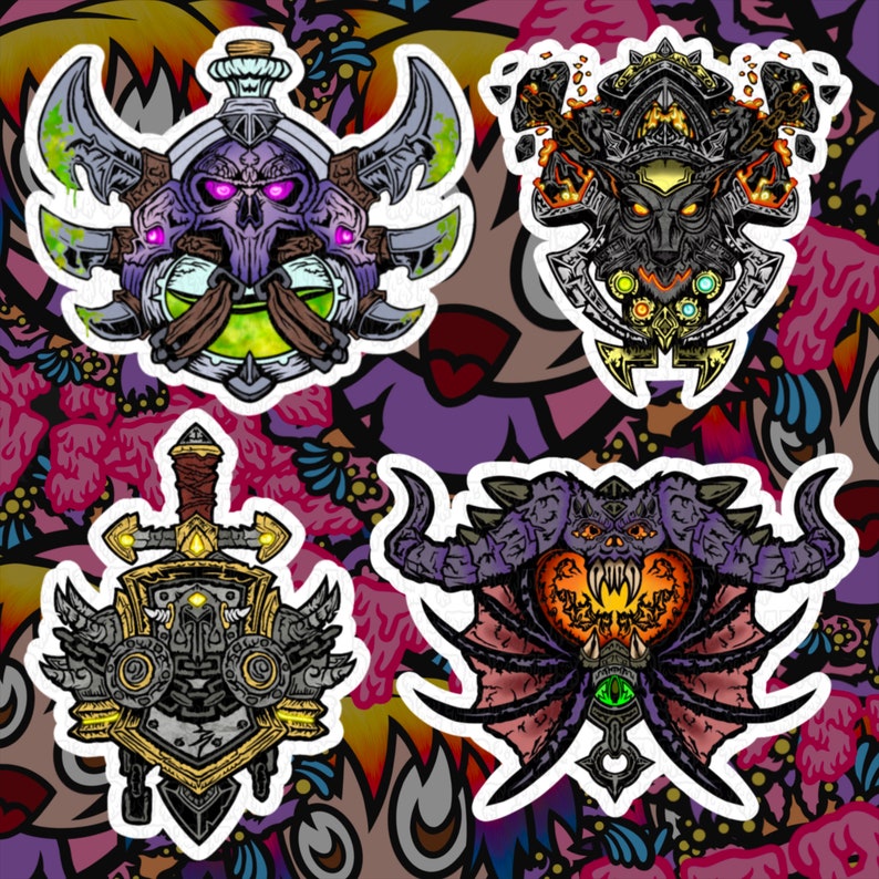 Class Crests Stickers Water Resistant Stickers - Etsy