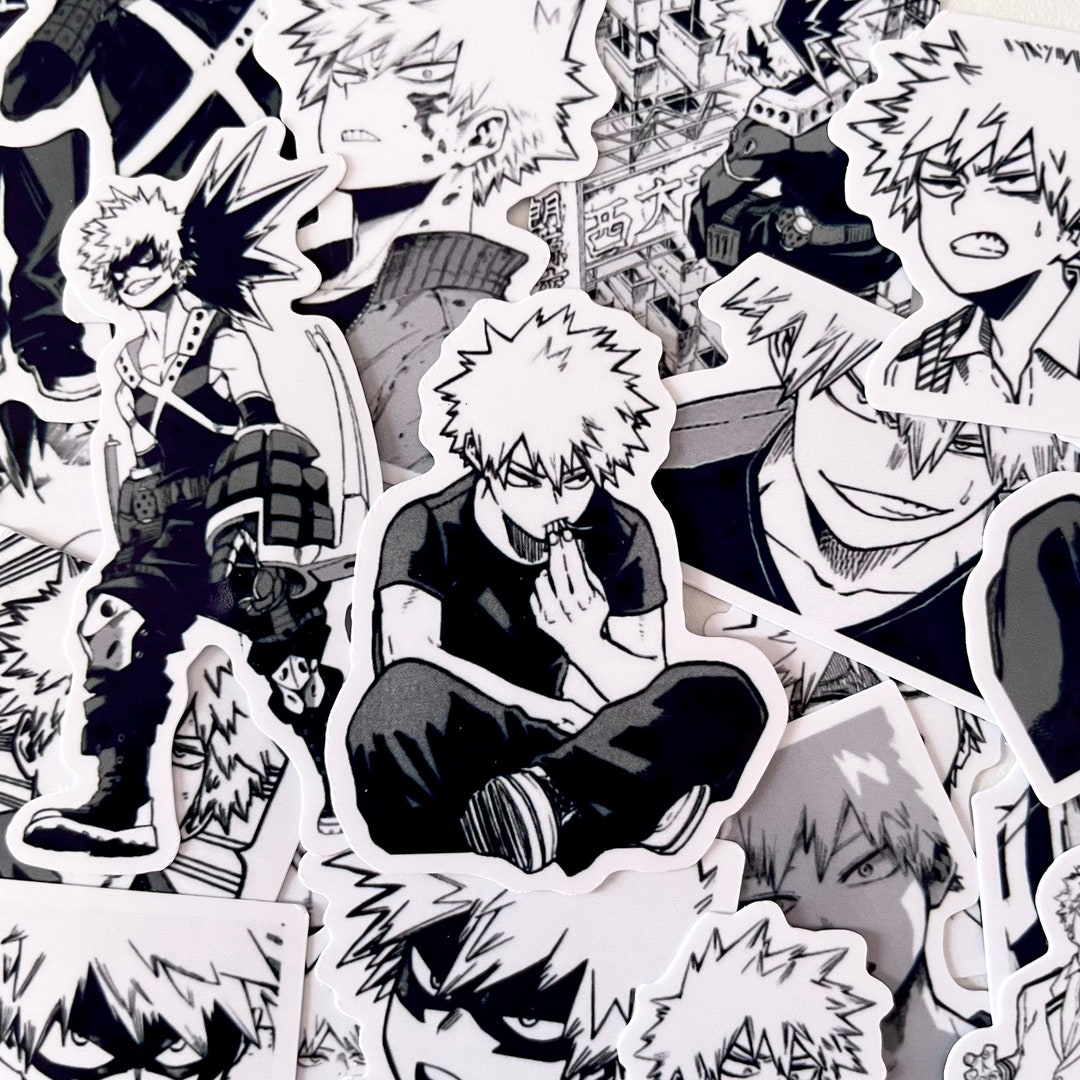 My Hero Academia Manga Bakugo Sticker Pack Boku No Hero Academia Vinyl ...