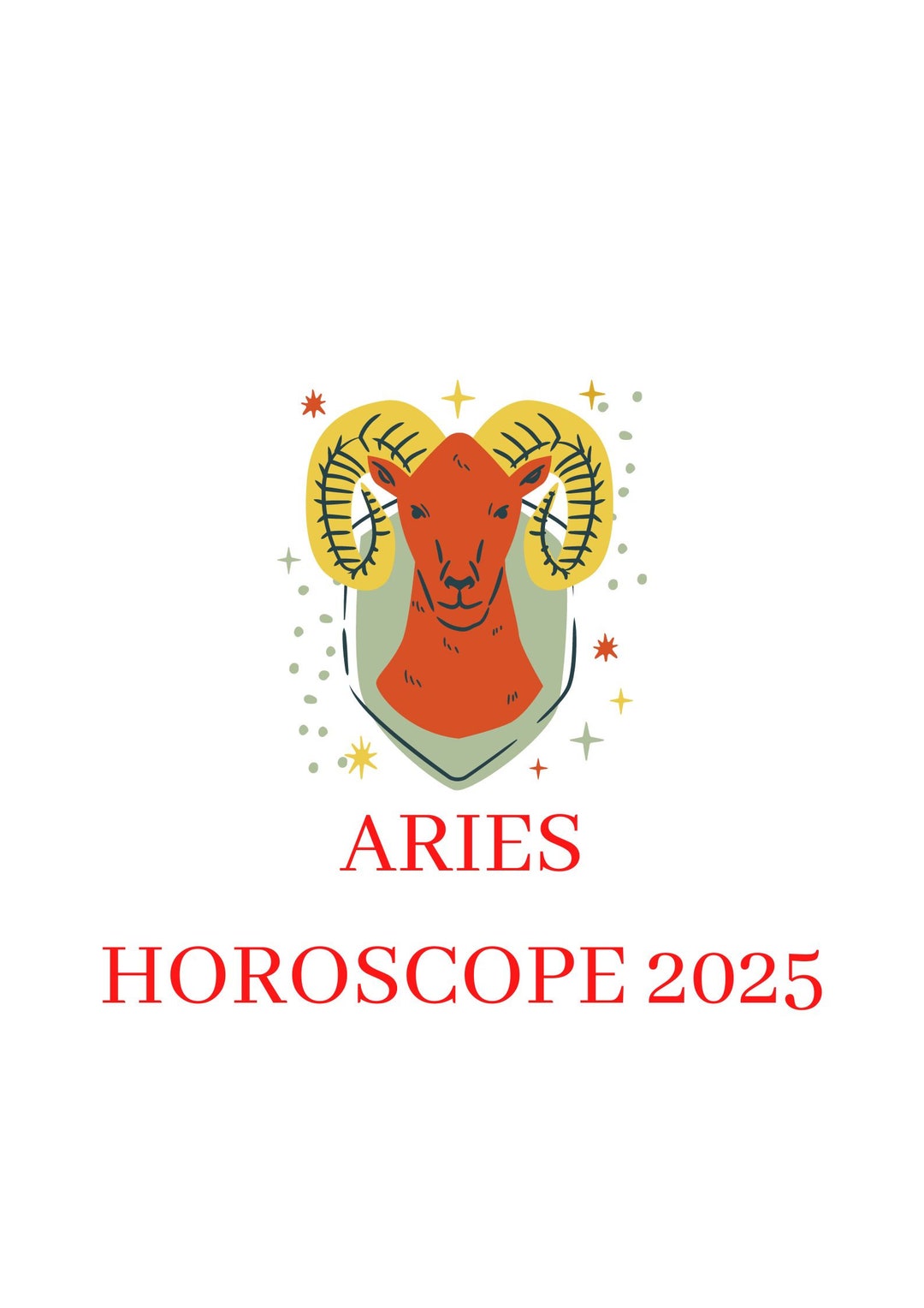 Aries Yearly Horoscope 2025. Yearly Horoscope 2025 for Aries - Etsy