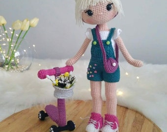Luna Doll & Scooter Crochet English Pattern - Etsy