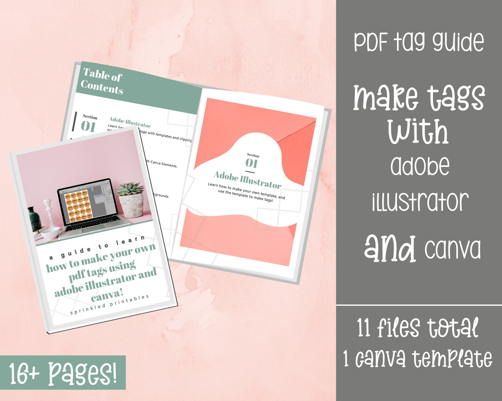 Ebook Guide: How to Make PDF Tags With Adobe Illustrator and - Etsy
