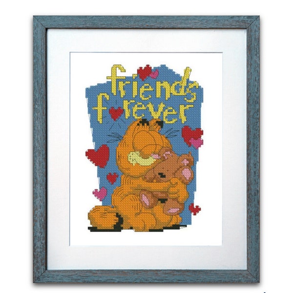 Garfield Cross Stitch Pattern - Etsy
