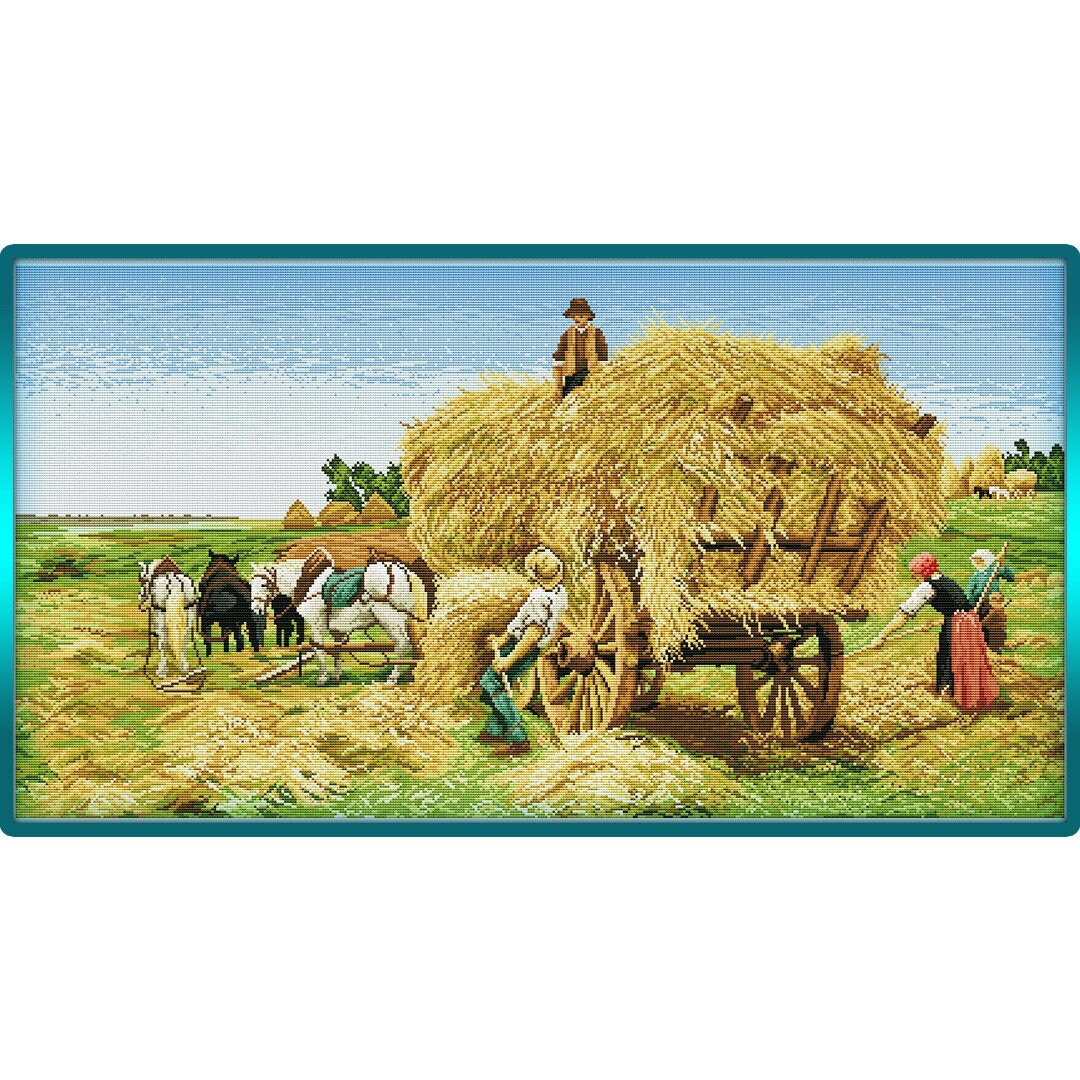 Cross Stitch Pattern - the Haymaking -counted Cross Stitch/pdf File ...