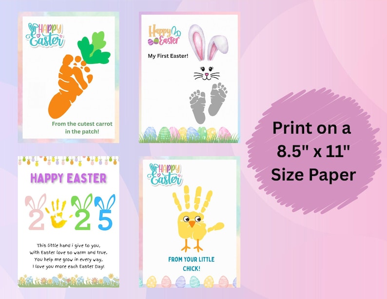 Easter Handprint and Footprint Craft for Kids | Baby’s First Easter ...