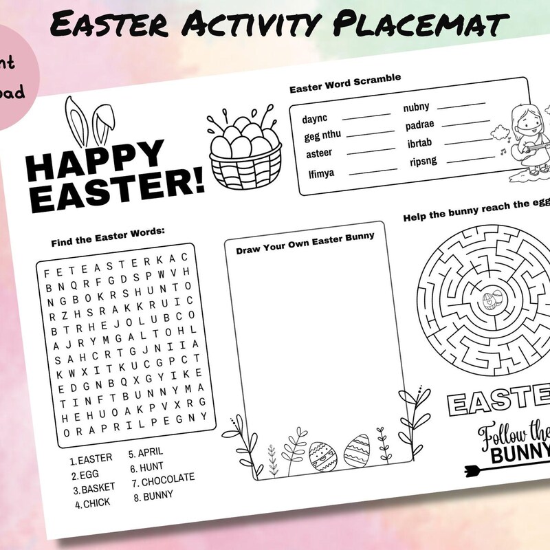 Easter Placemats - Etsy