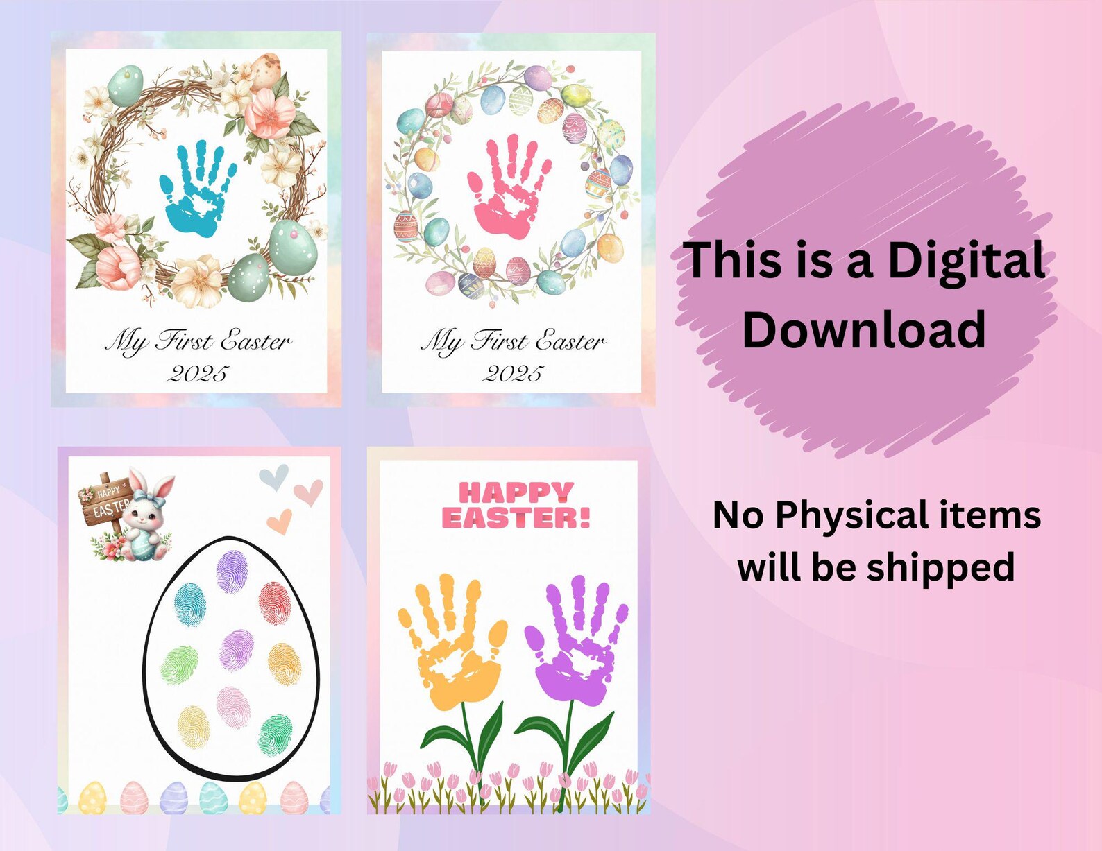 Easter Handprint and Footprint Craft for Kids | Baby’s First Easter ...