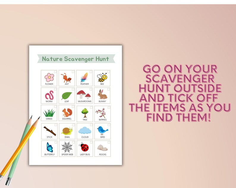 6-in-1 Kids Scavenger Hunt Bundle-indoor & Outdoor Adventures ...