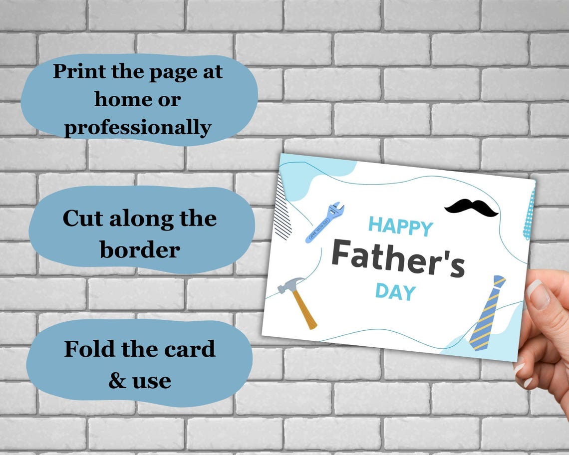 Digital Father’s Day Card | Printable Father’s Day Card | Instant ...