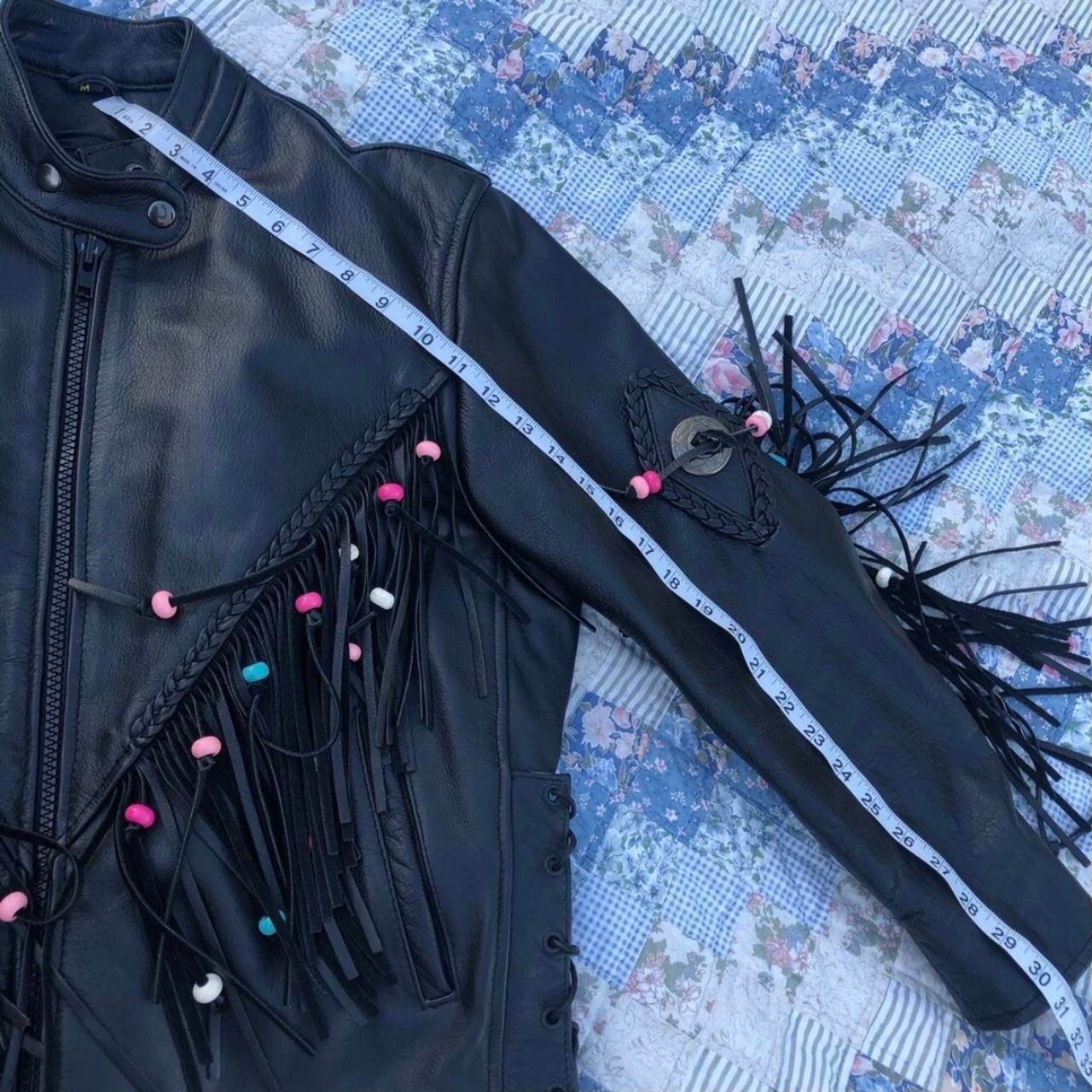 Vintage Leather Fringe Beaded Motorcycle Faux Turquoise Corset - Etsy