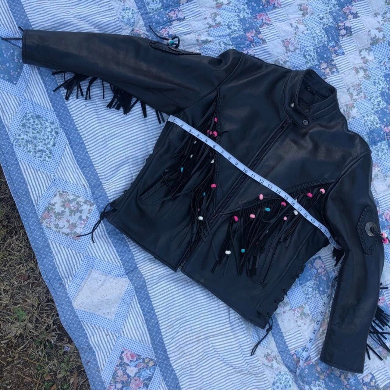 Vintage Leather Fringe Beaded Motorcycle Faux Turquoise Corset - Etsy