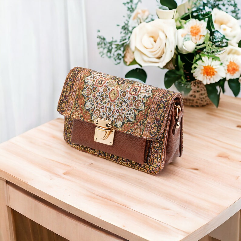 Small Size Ethnic Patterned Tan Color Women Shoulder Bag - Etsy