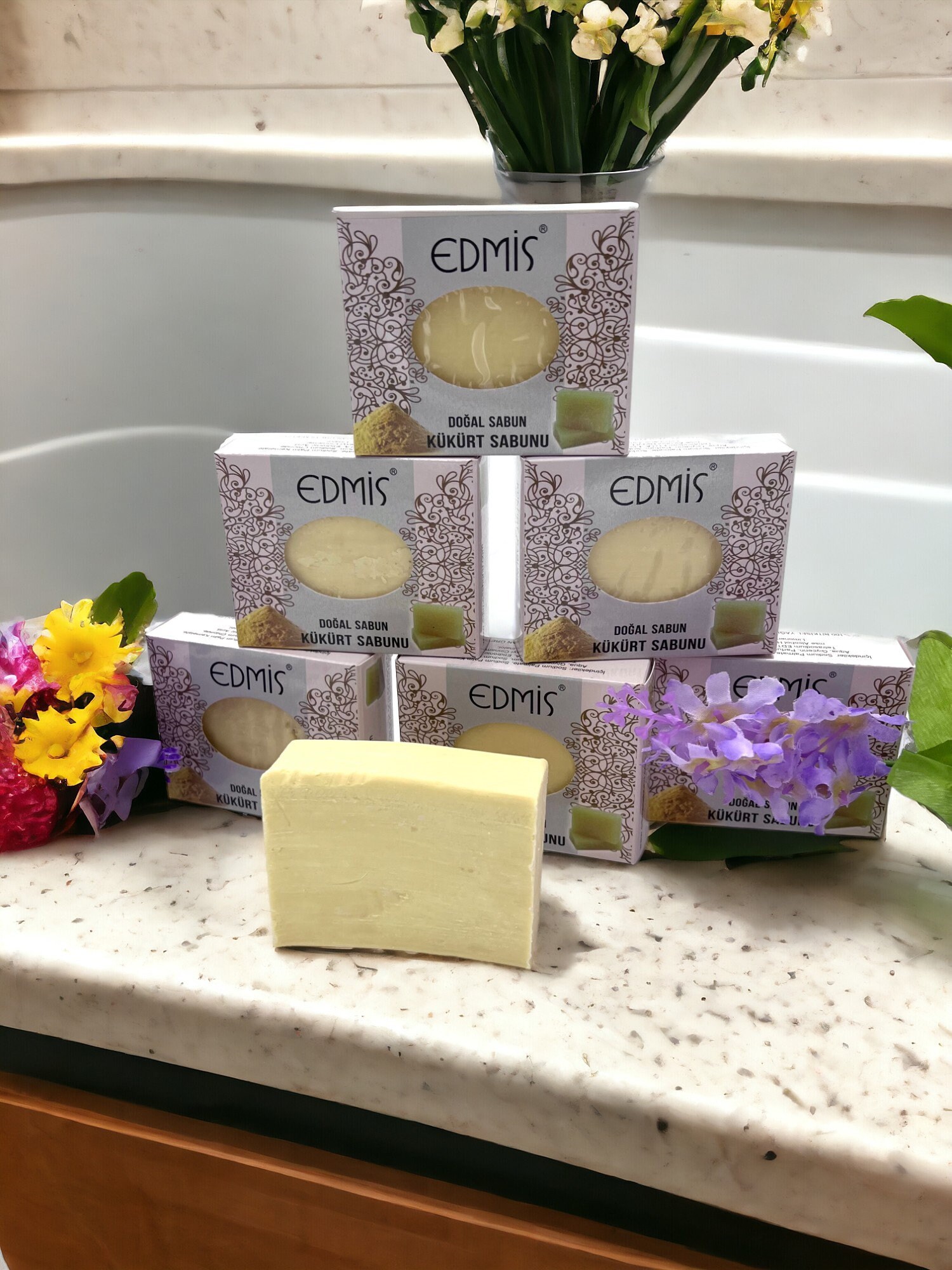 Sulphur Soap for Acne Prone Skin 4 PIECES Natural Solution for Clear ...