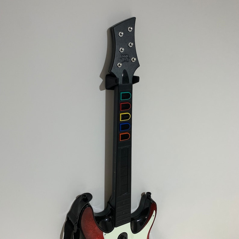 Guitar Hero Controller Wall Hanger | Fits Wii Guitar Hero 5 Controllers ...