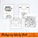 Thanksgiving Kids Activity Worksheet and Coloring Book Packet - Etsy
