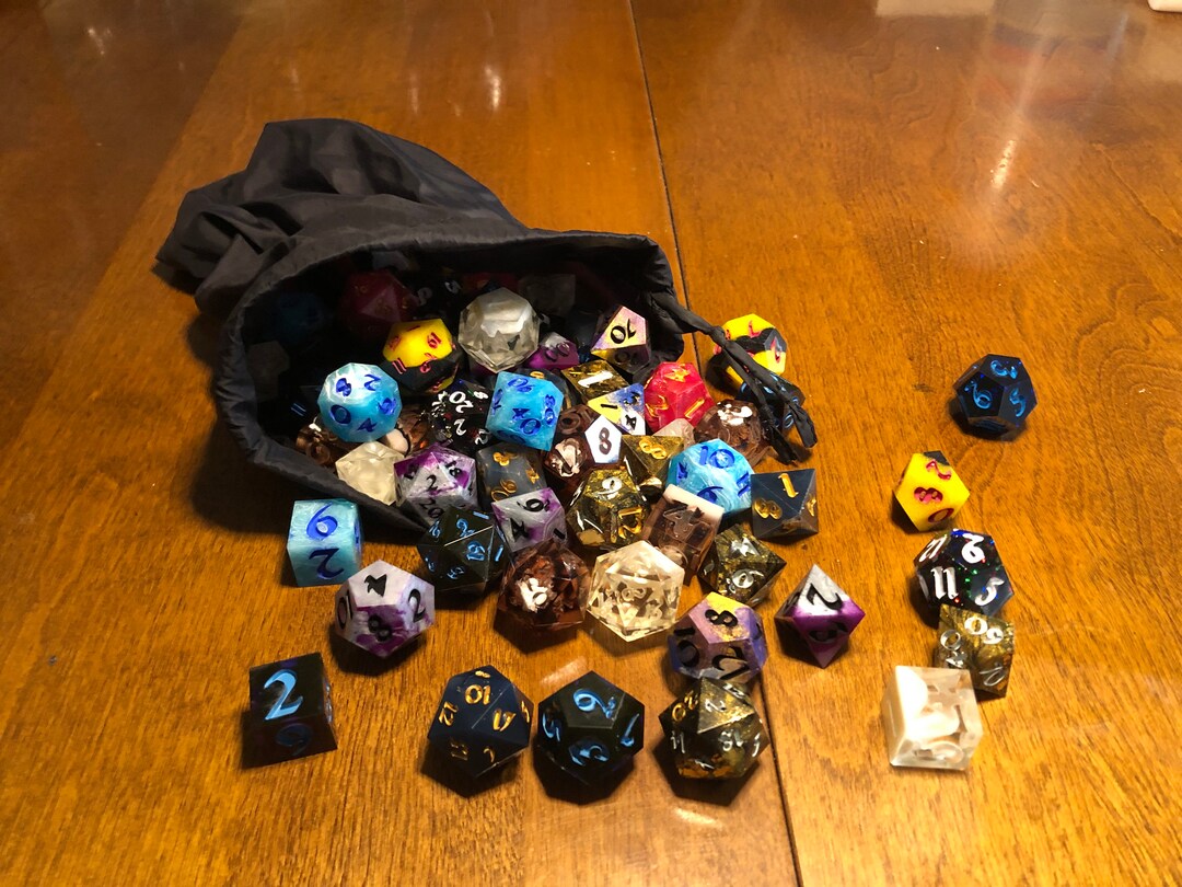 Custom Sharp Edged Rybonator Style Dice Set for Commission - Etsy