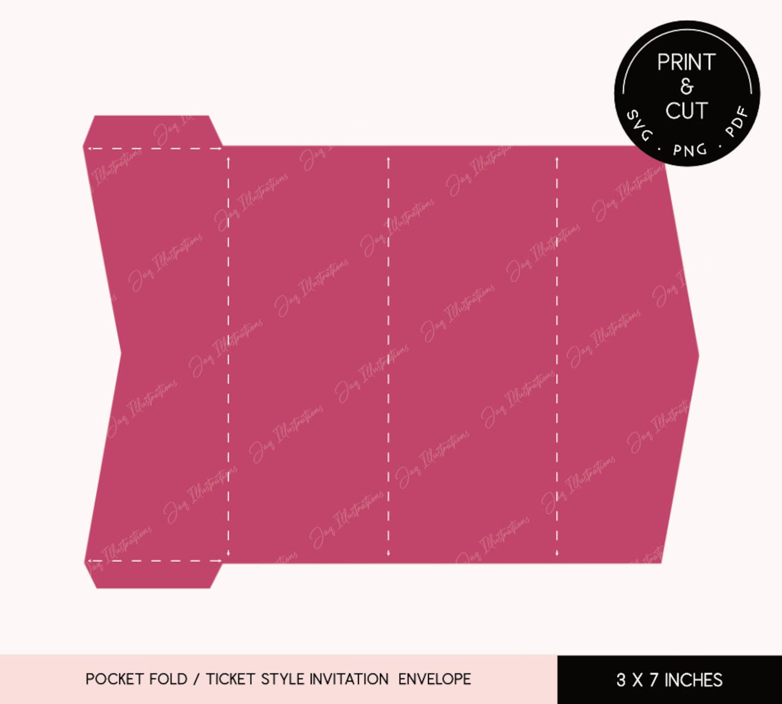 3x7 Money Envelope Digital Printable Template Bundle, Coin Holder ...