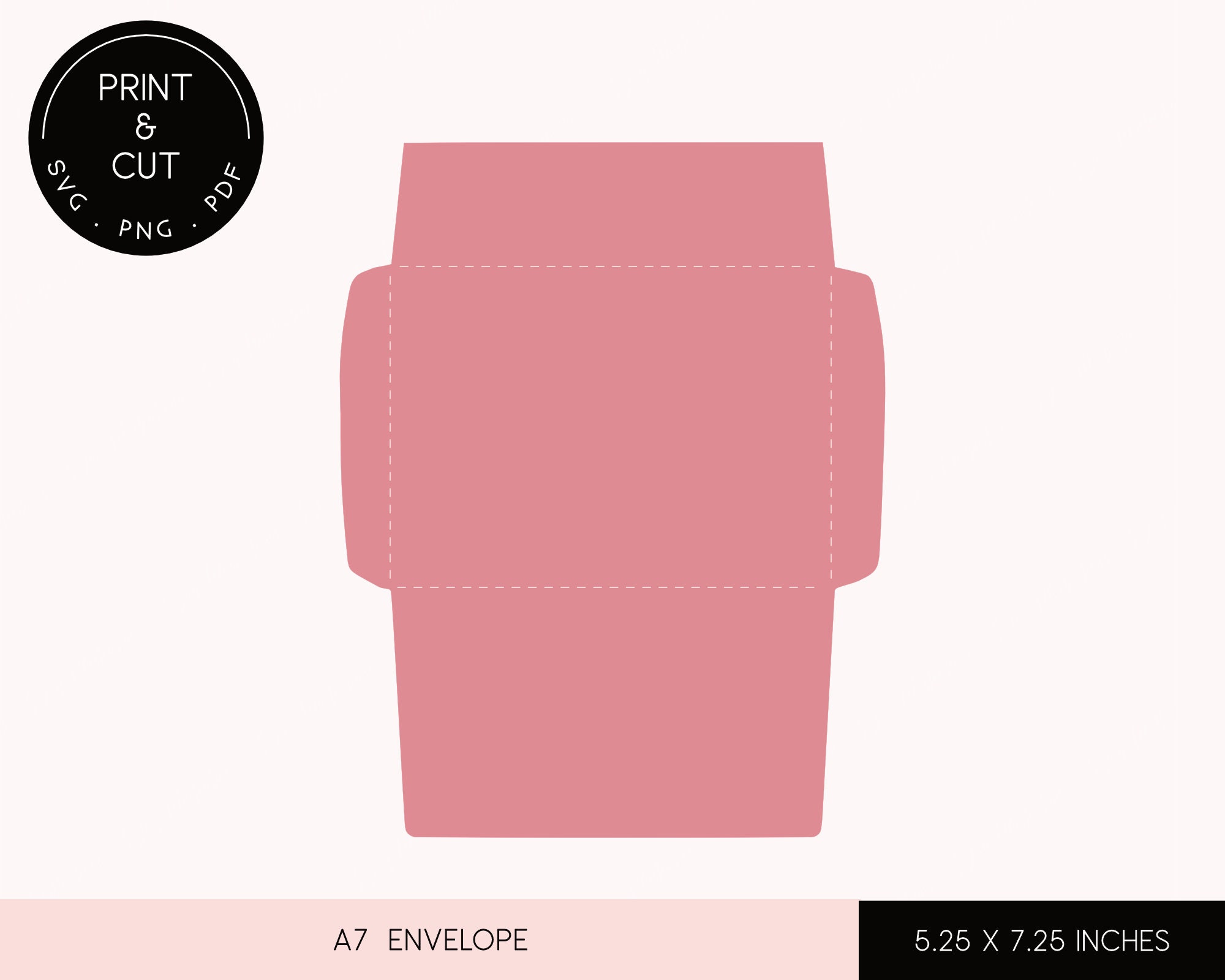 A7 Envelope Digital Template Bundle for 5x7 Cards, Wedding and Birthday ...