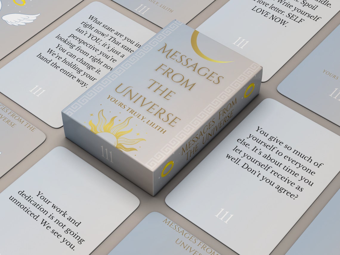 MESSAGES From the UNIVERSE Digital Oracle Deck Halloween - Etsy