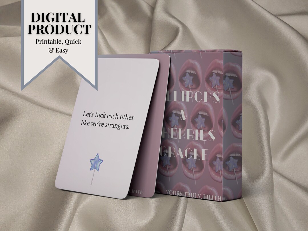 18 Explicit Sexual Digital Oracle Deck Tarot T Love Printable Oracle Cards For Sex