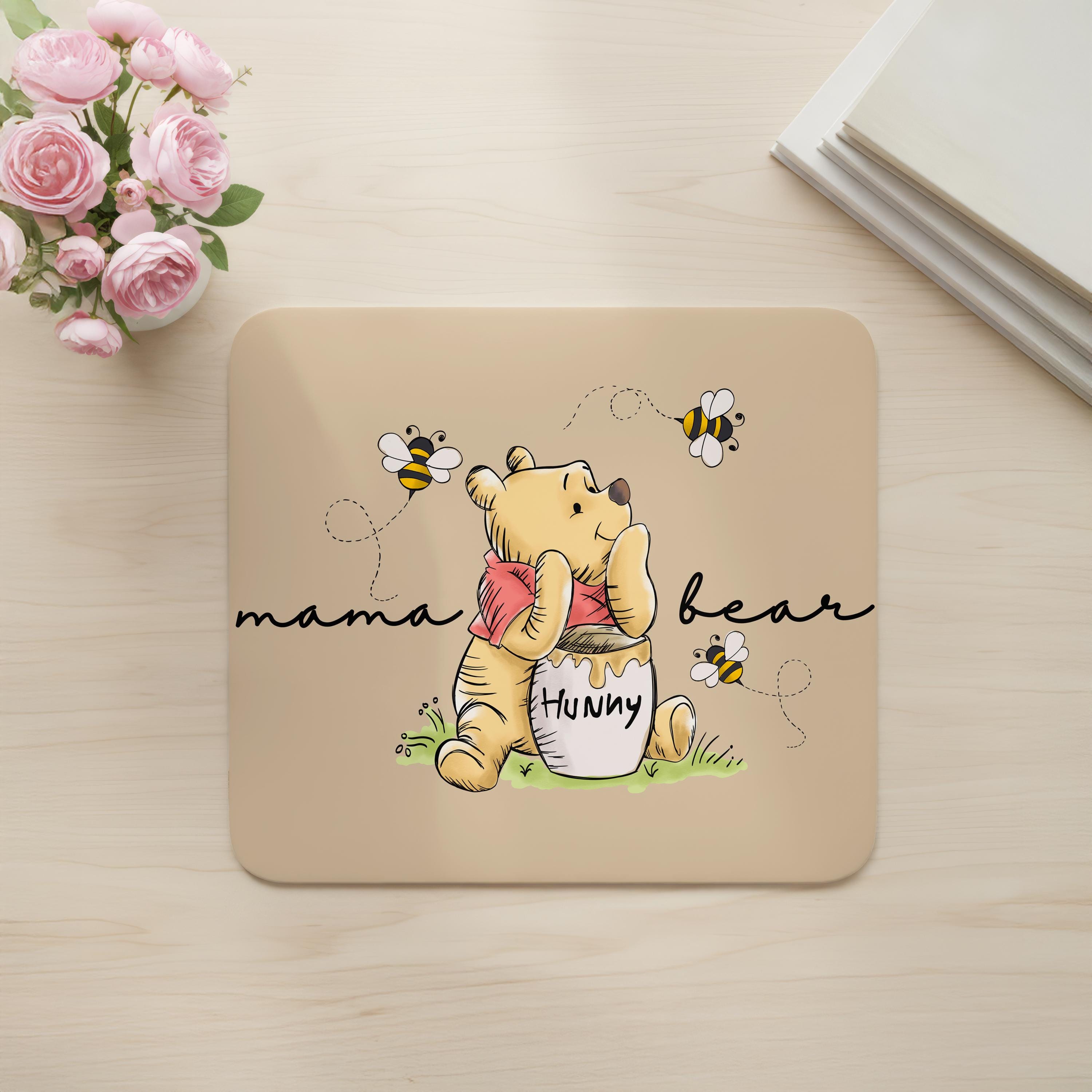 Winnie the Pooh Mama Bear Mouse Pad | Cute Mama Bear | Trendy Mother ...
