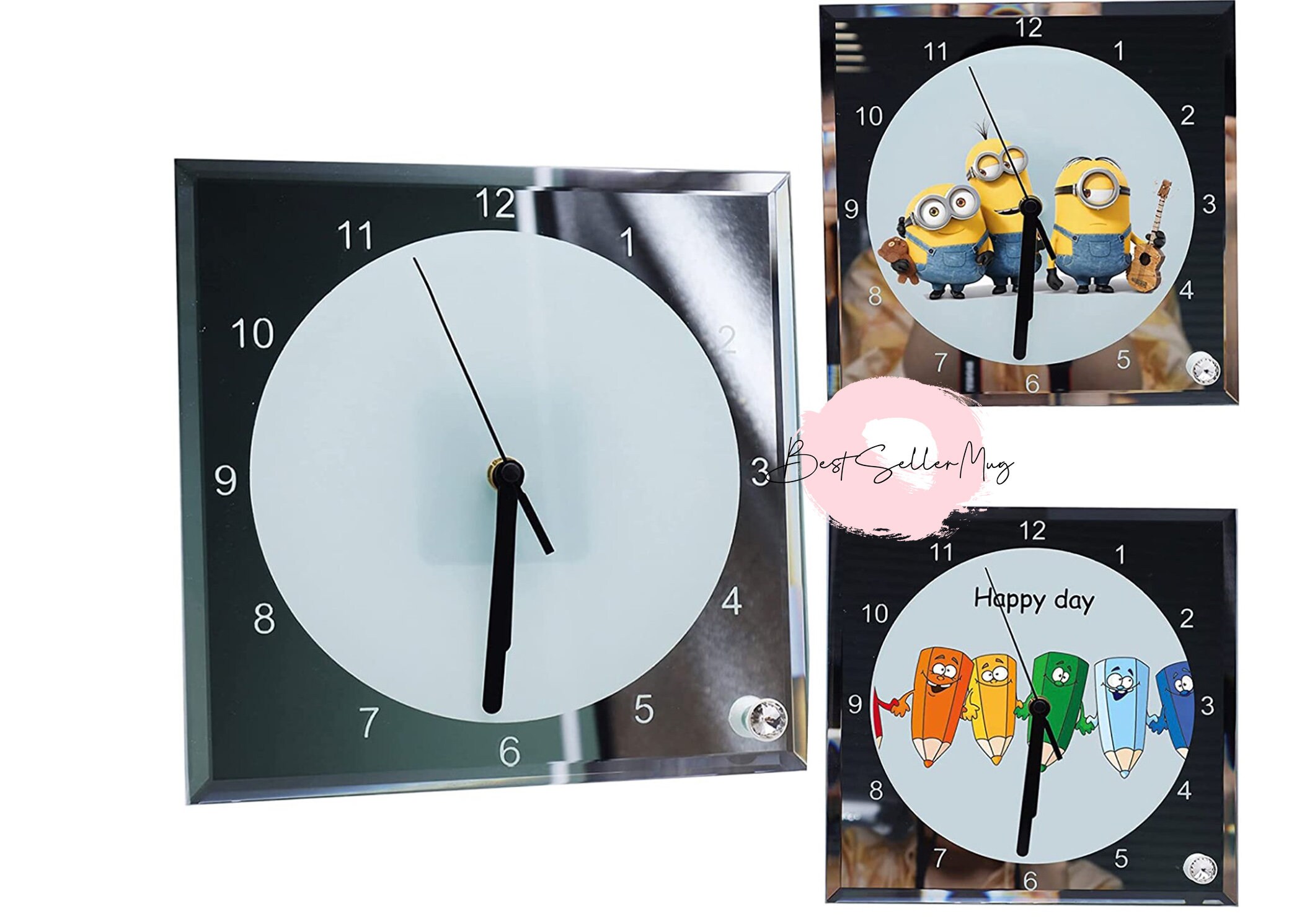 Personalized Photo Clock | Personalized Engraved Photos | Home ...