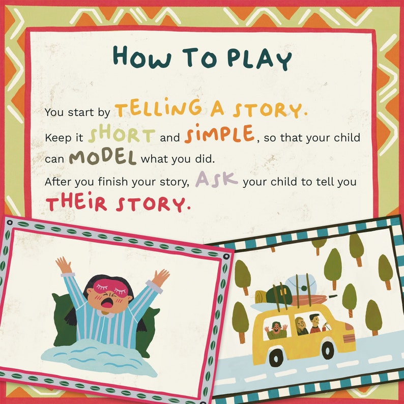Tell Me a Story Cards: Sunny Adventure, Kids Storytelling (digital ...