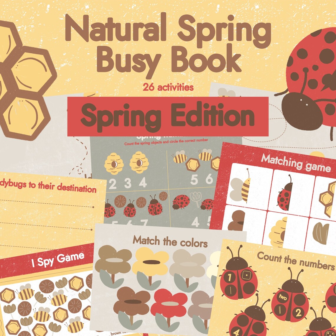 Spring Activities Busy Book: Practical Life Skills for Toddlers ...