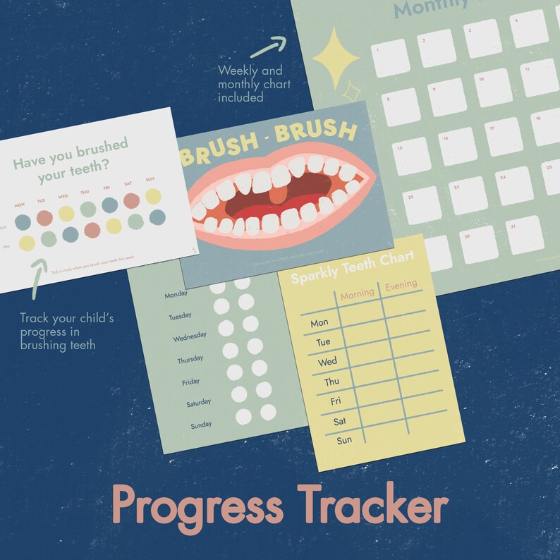 Brush Teeth Reward Chart Printable | Brushing Teeth Editable Bundle ...