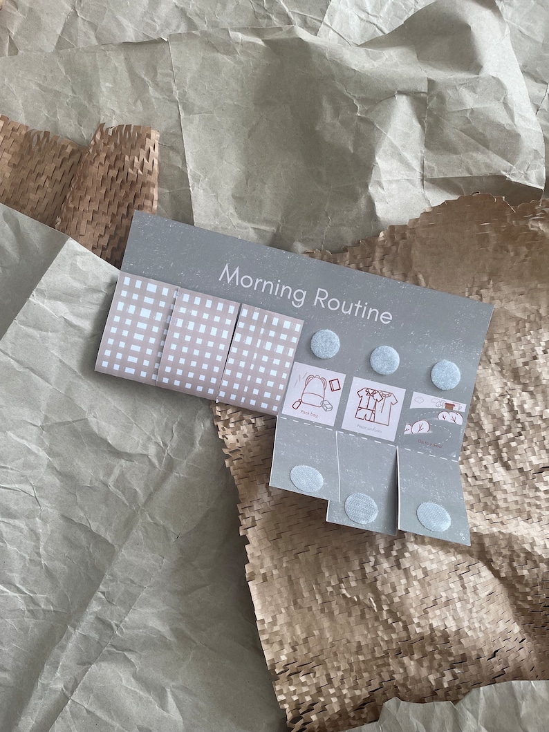 Editable Flip Chart Visual Schedule for Kids Canva Template ...