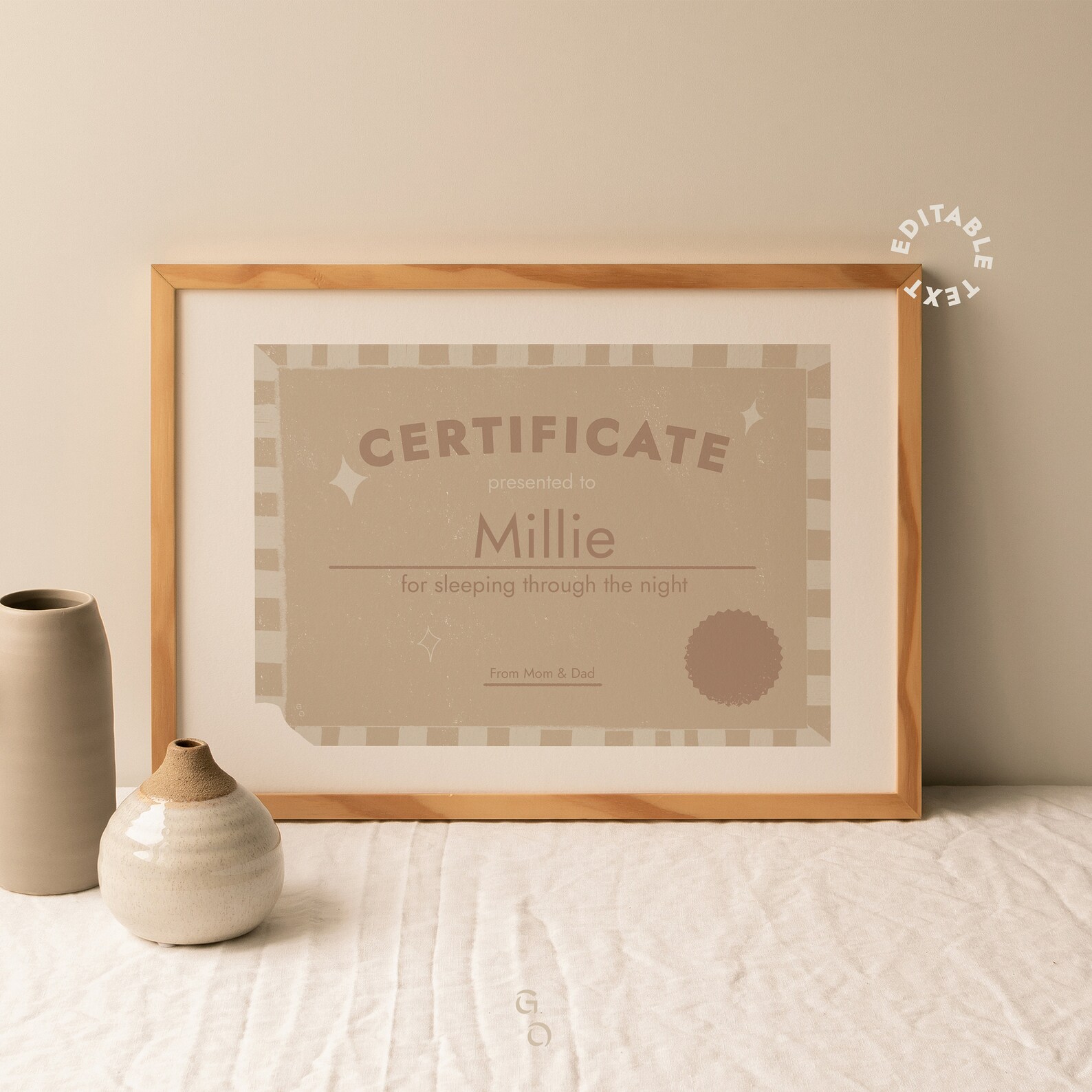 4 Editable Certificates Bundle | Printable Boho Kids Certificate ...