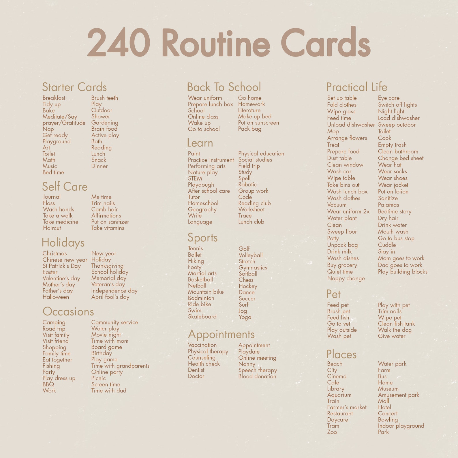 Editable Flip Chart Visual Schedule for Kids Canva Template ...