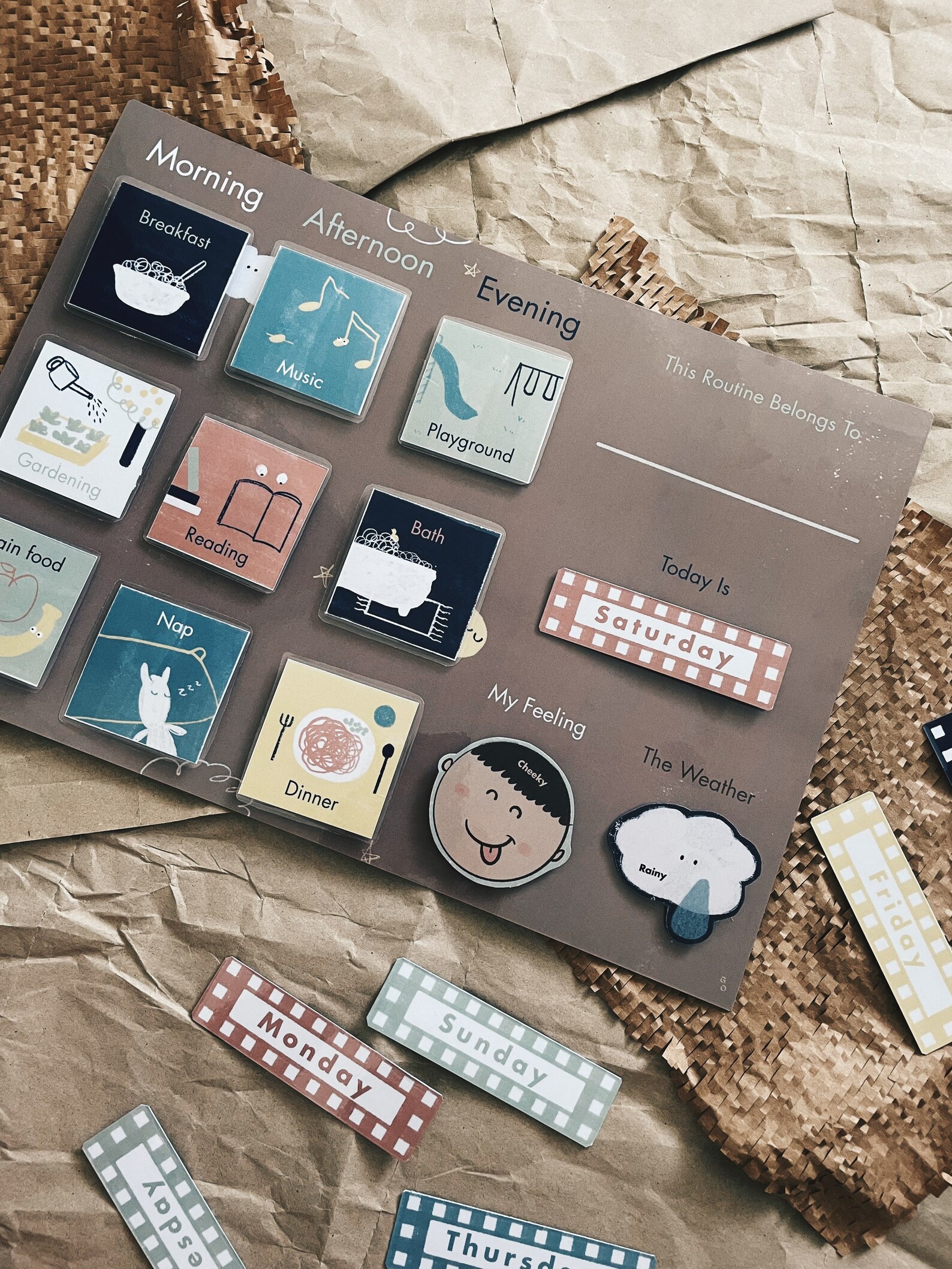 240 Kids Routine Cards 32 Feeling Cards 8 Weather Cards 7 Day - Etsy