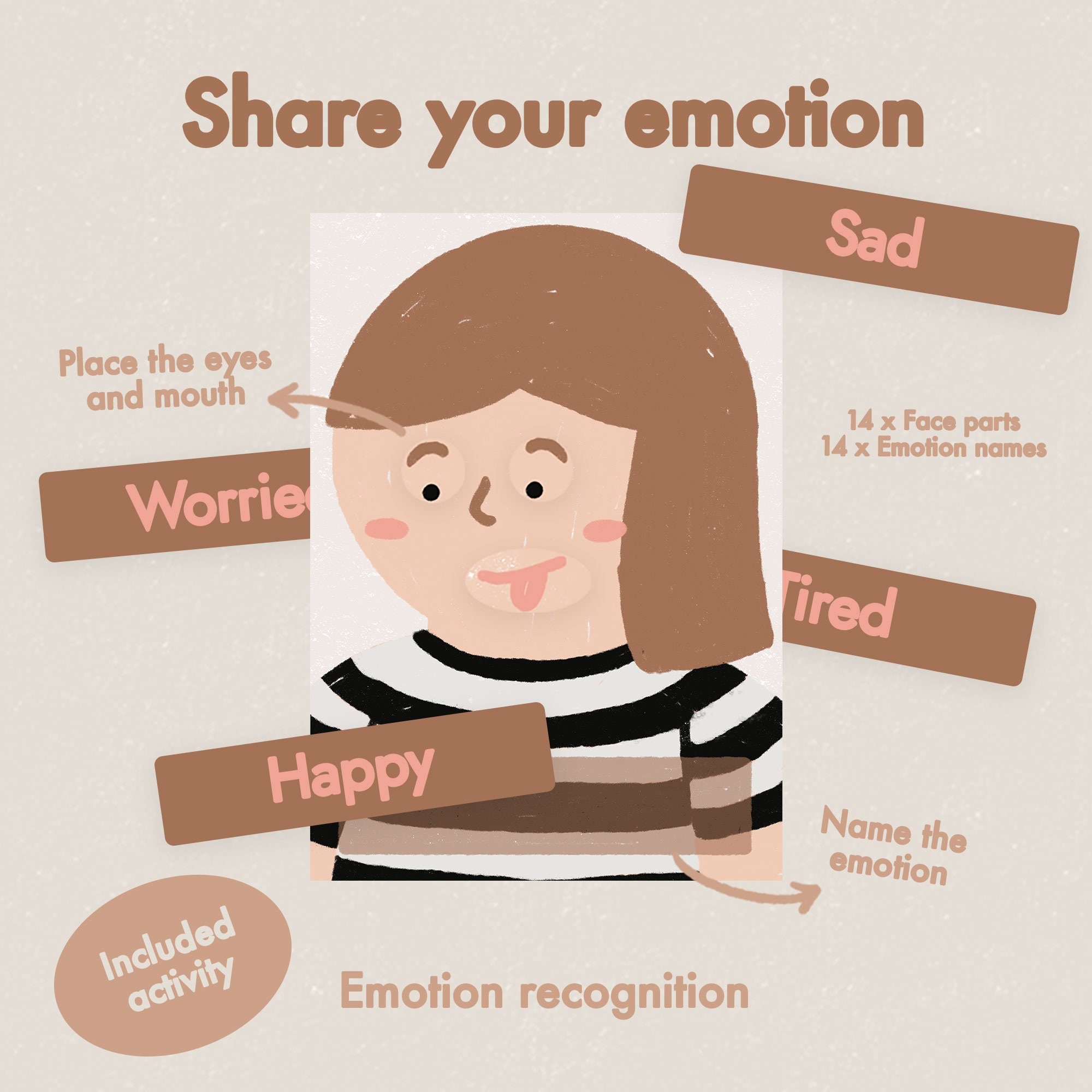 Printable Emotion Activity: Kids' Busy Book (PDF) - Etsy
